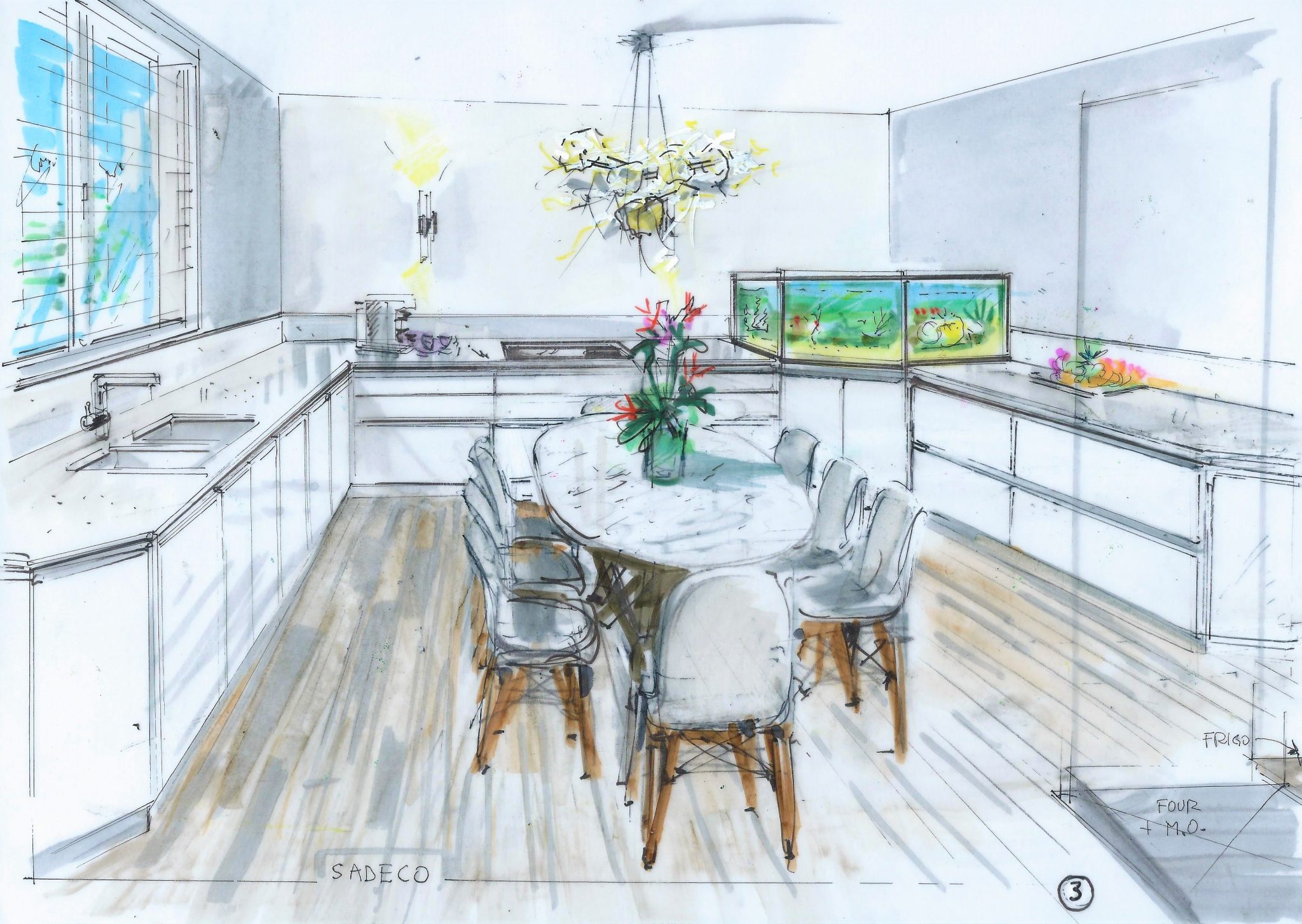 Dessins / Plans de nos réalisations – Sadeco, le spécialiste en cuisines et salles de bain haut ...